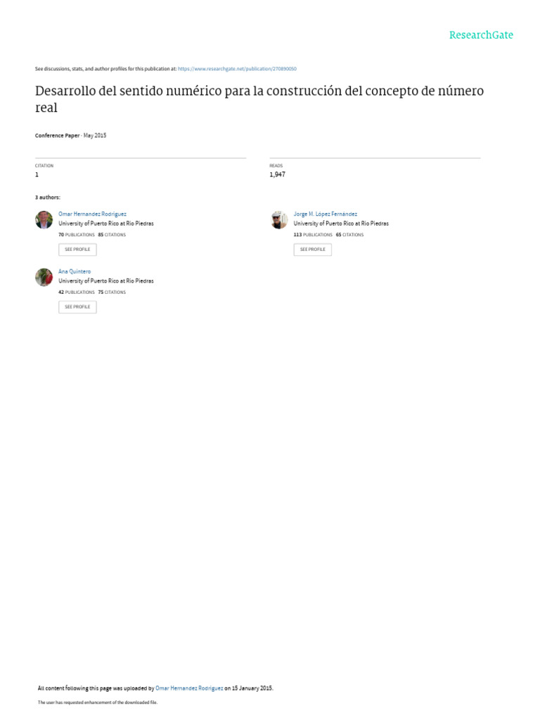 Desarrollo Del Sentido - Numerico - Completa | PDF