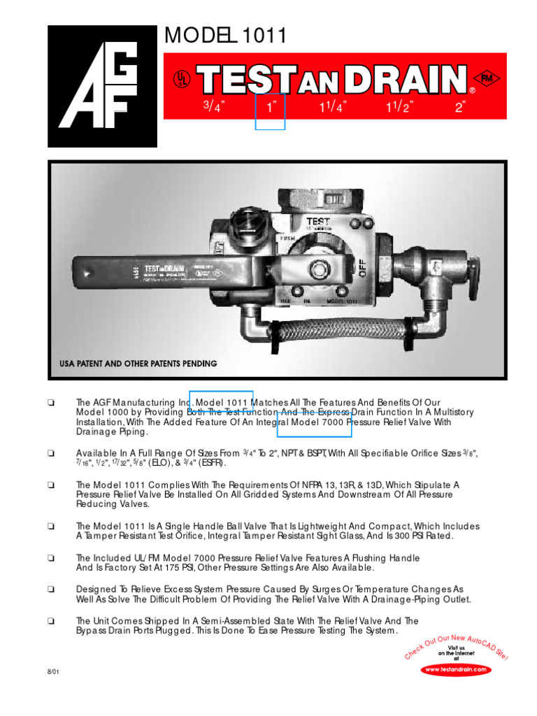 Inspector Test and Drain Valve | PDF | Valve | Building Materials