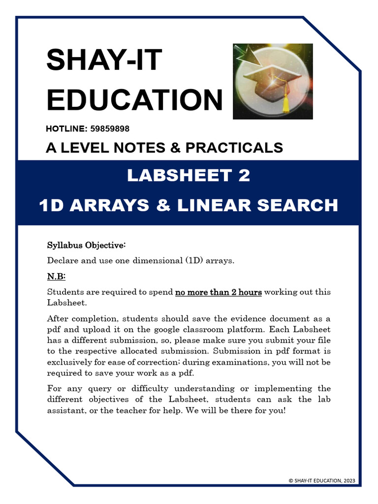 1DARRAYS | PDF | Computer Data | Computer Science