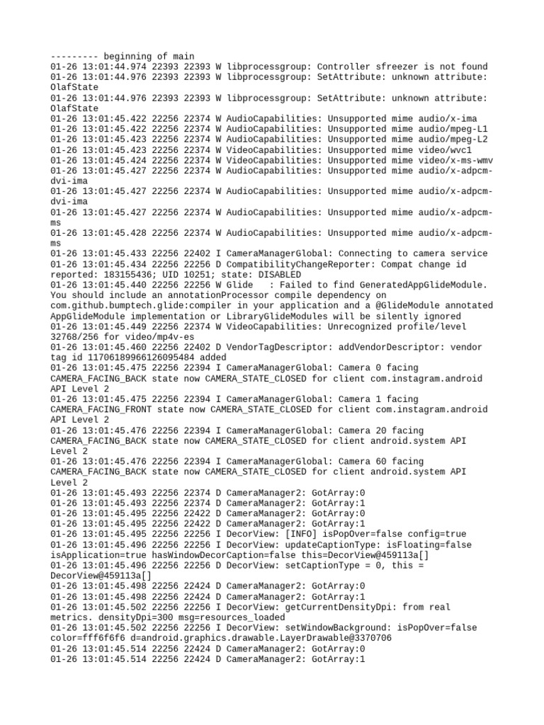 Android Debugging Log Insights | PDF | Computer Engineering | Software Engineering