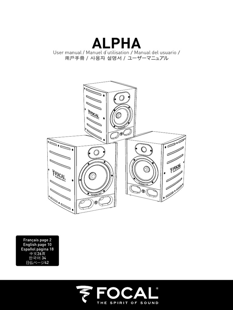 Alpha User-Manual Notice 0 | PDF