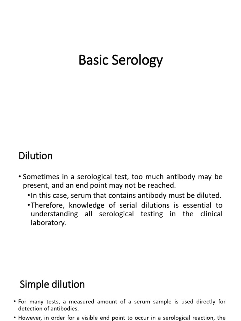 Basic Serology | PDF