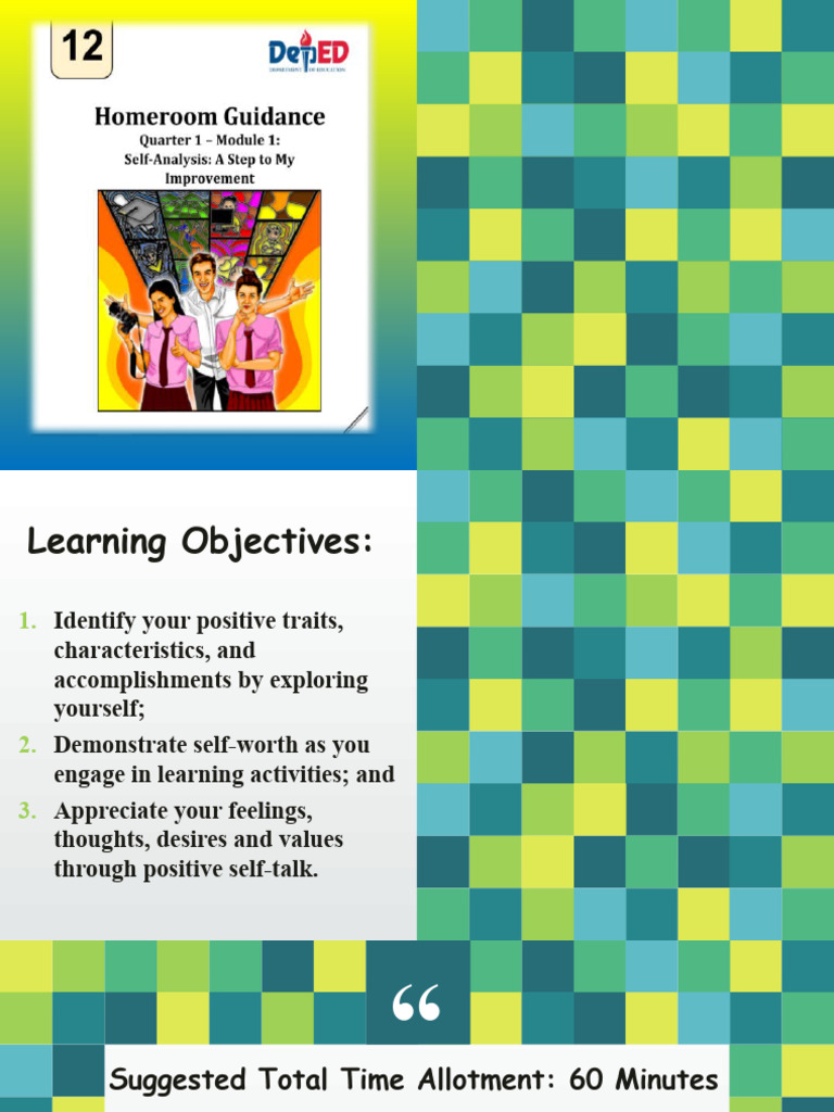 Grade 12 Module 1 | PDF | Self Esteem | Thought