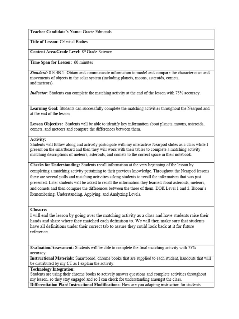 Scoe LP Template Chart 1 2 | PDF | Meteoroid | Comet