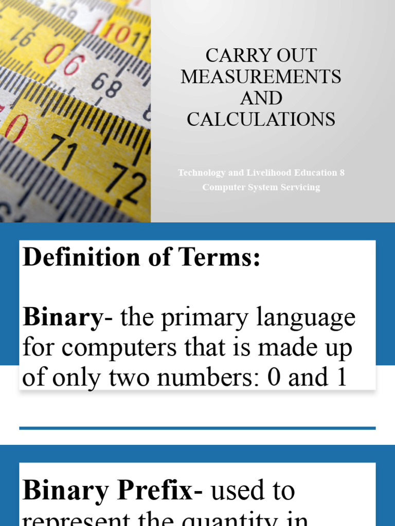 Binary Conversion and Measurement Guide | PDF