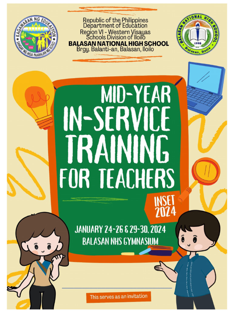 Mid Year Inset 2024 Program 3 Days | PDF