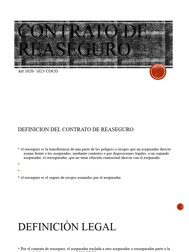 Contrato de Reaseguro | PDF