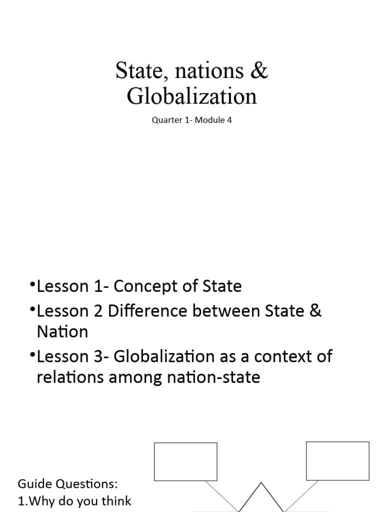 State, Nation, and Globalization Guide | PDF | State (Polity) | Government