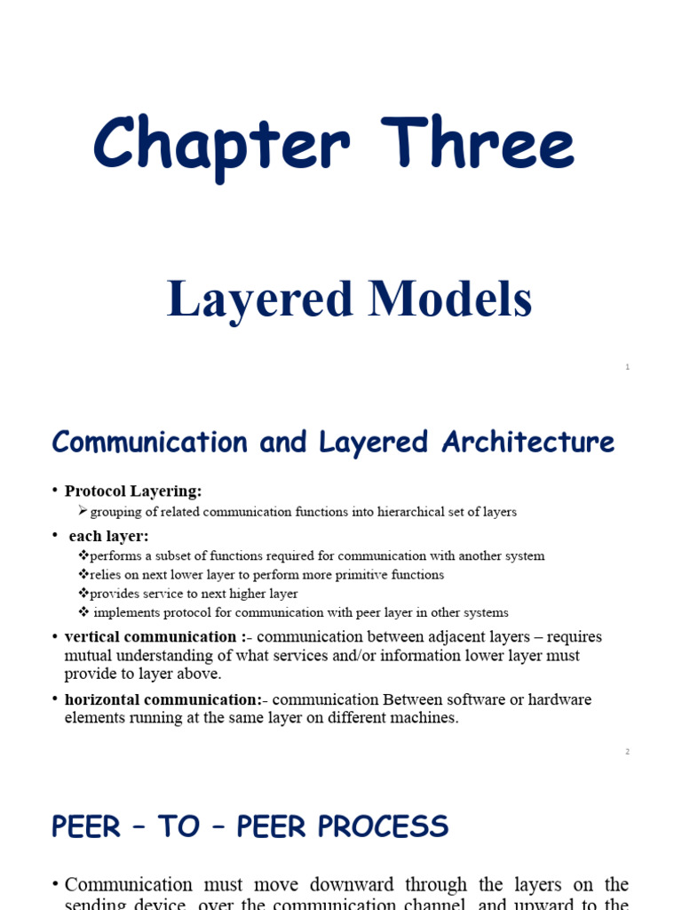 Chapter 3 - Layered Models | PDF | Osi Model | Internet Protocols