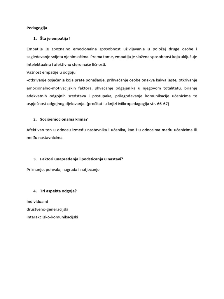 Pedagogija Skripta Pdf