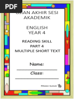 Uasa Writing Year 4 | PDF | Home & Garden