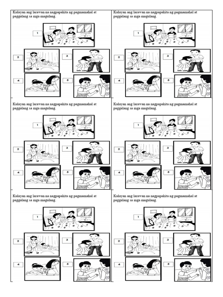 Esp Act - Pagmamahal Sa Magulang | PDF