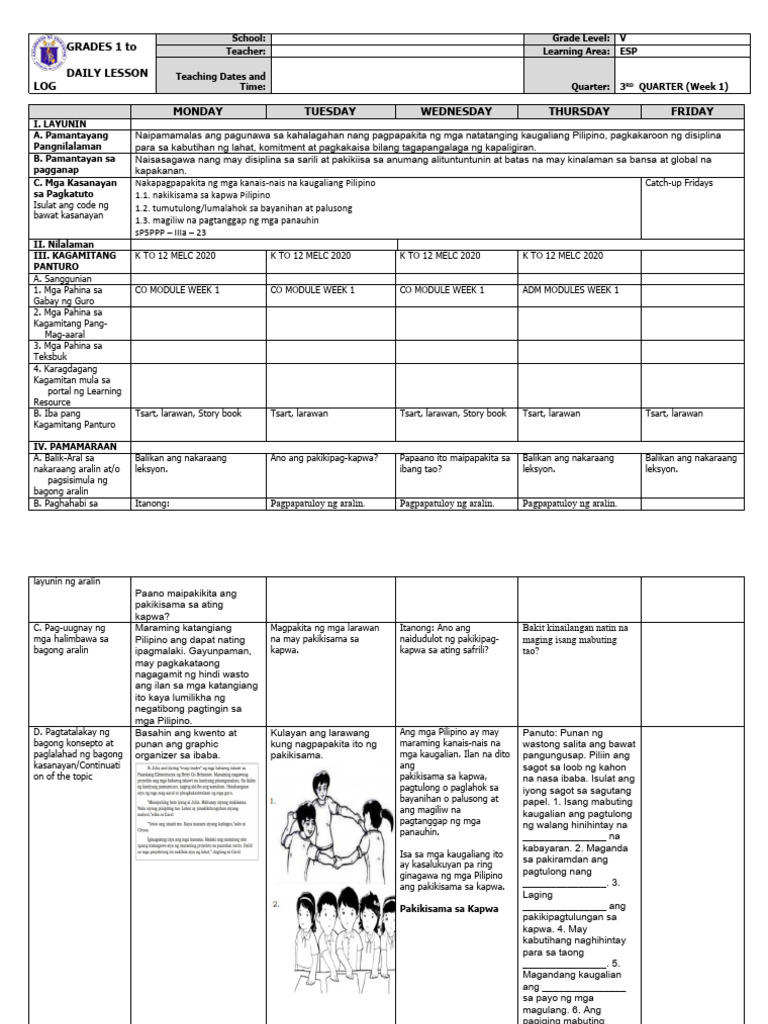 DLL - Esp 5 - Q3 - W1 | PDF