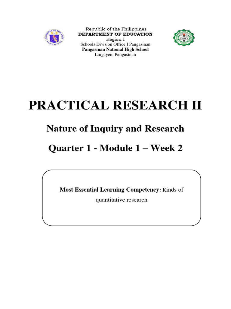 Types of Quantitative Research Designs | PDF | Experiment ...