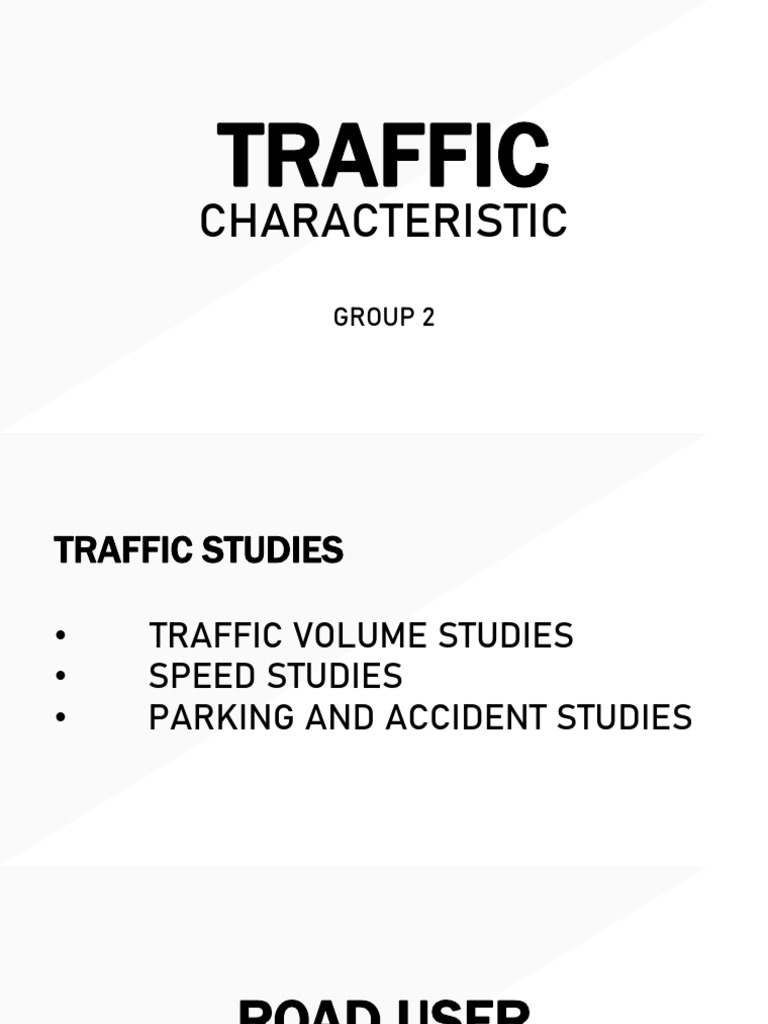 Traffic Characteristic 1 | PDF