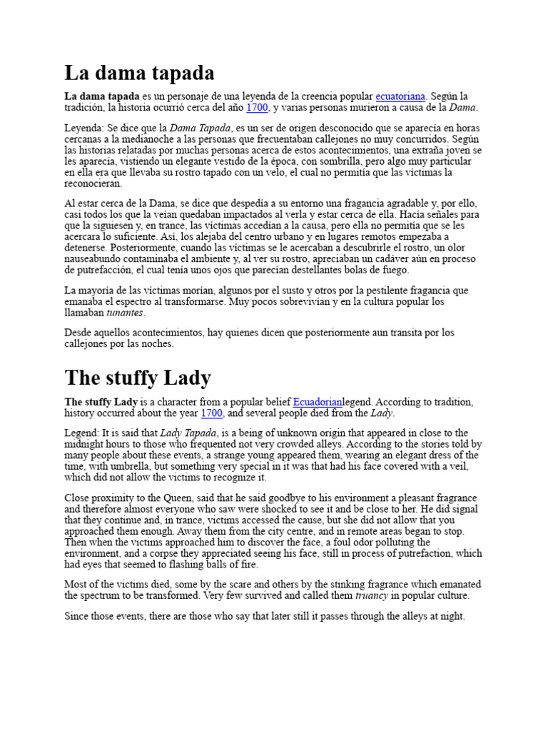 Pdfslide - Tips La Dama Tapada | PDF