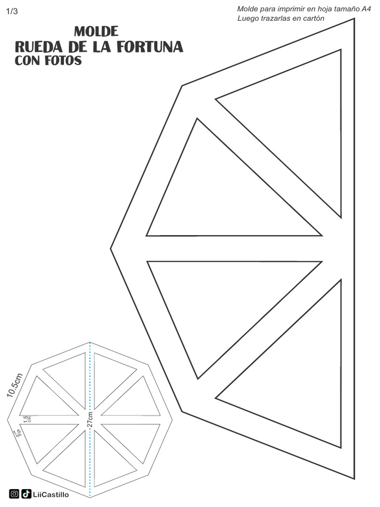 Plantilla Rueda de la Fortuna A4 | PDF