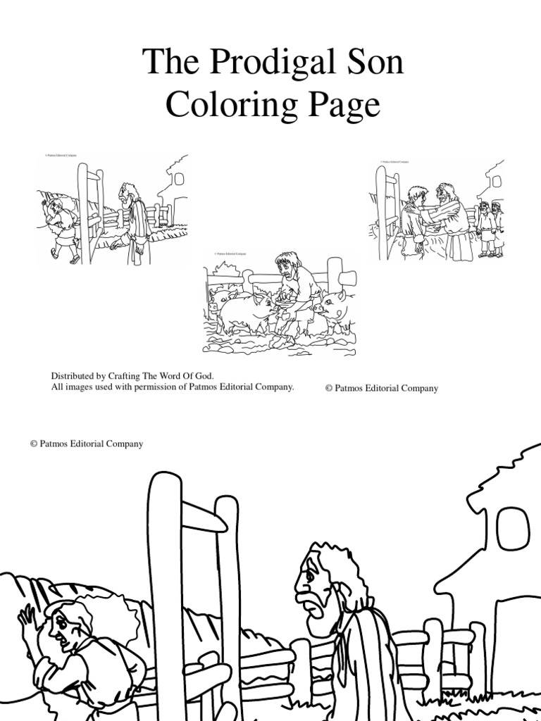 The Prodigal Son Coloring Pages | PDF