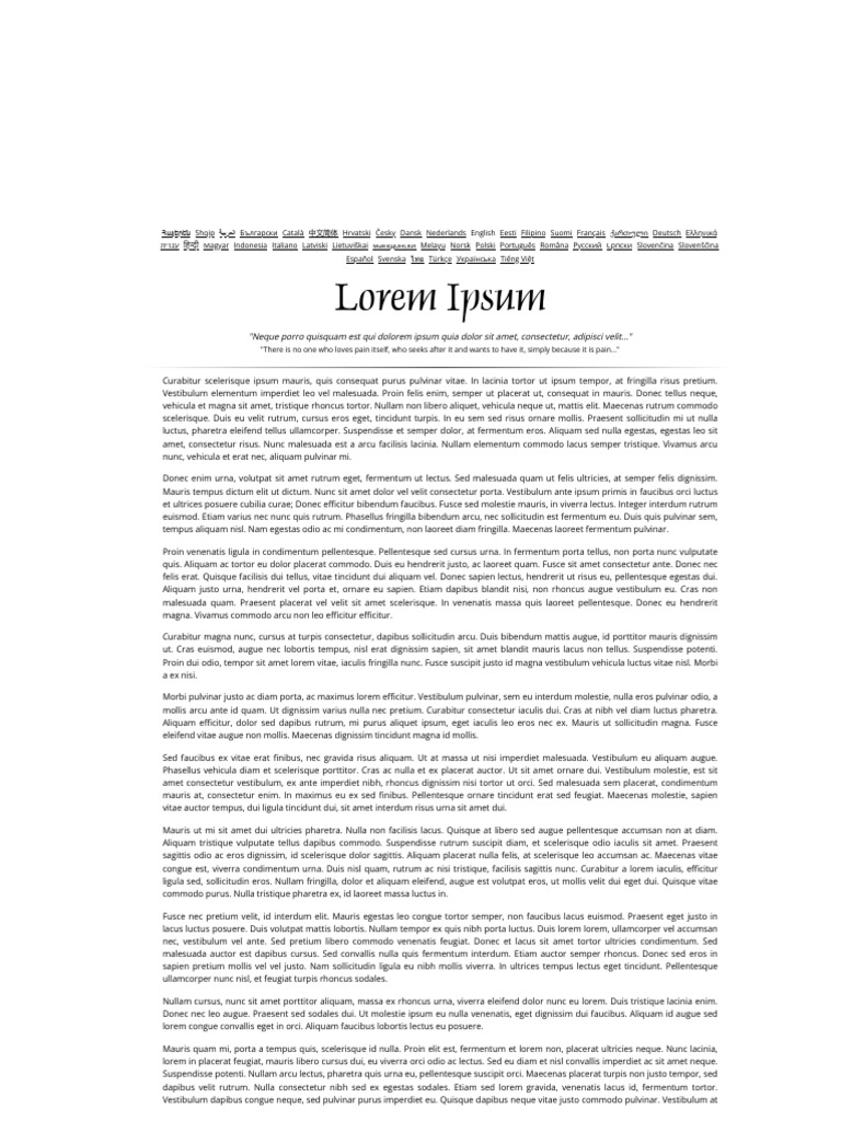 Lorem Ipsum | PDF