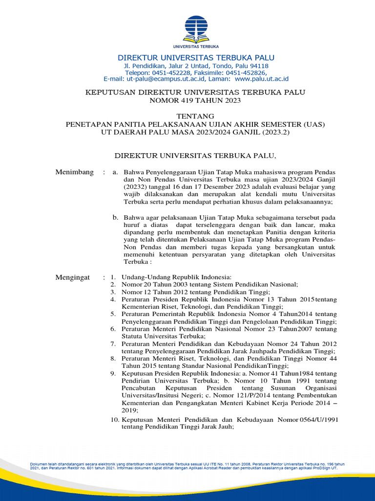 SK Panitia Uas Kotaraya | PDF