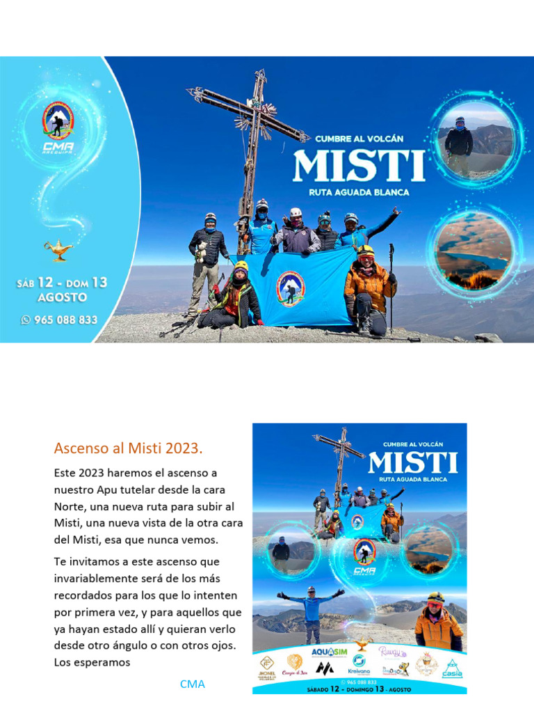 Ascenso Al Misti 2023 | PDF