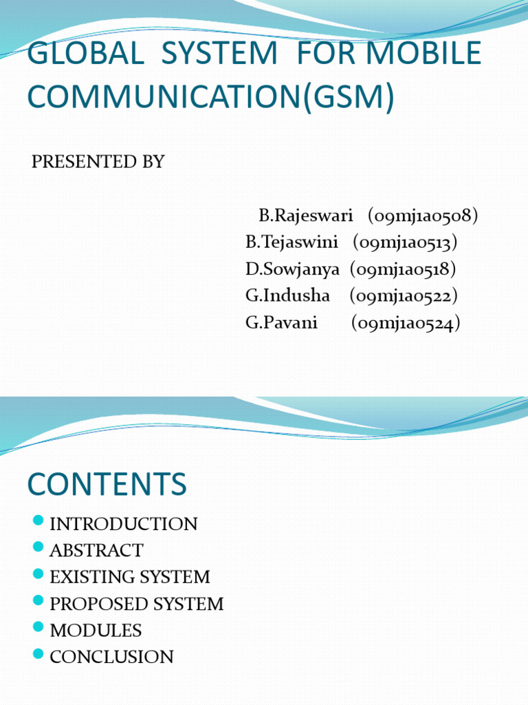 Overview of Global System for Mobile Communication | PDF | Business ...