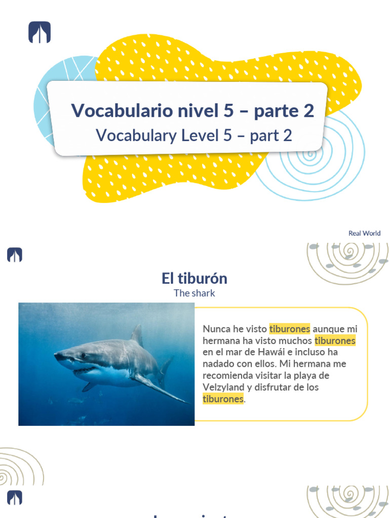 Vocabulary Level 5 - Part 2 | PDF