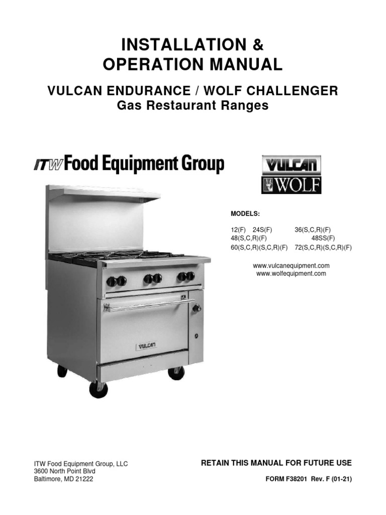 VH Vulcan Endurance Wolf Challenger Iom | PDF | Thermostat | Cookware And Bakeware