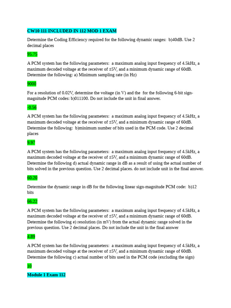 Mod 1 | PDF | Electrical Engineering | Sound Technology