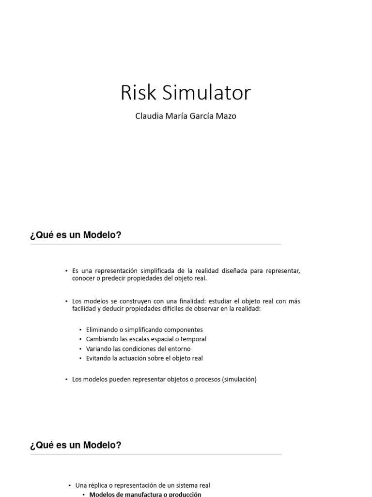 Risk Simulator - E | PDF