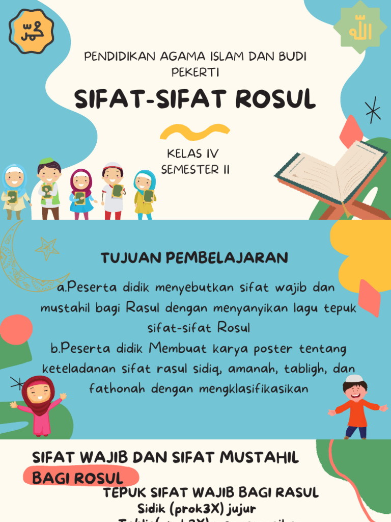 SIFAT-SIFAT ROSUL (1) | PDF