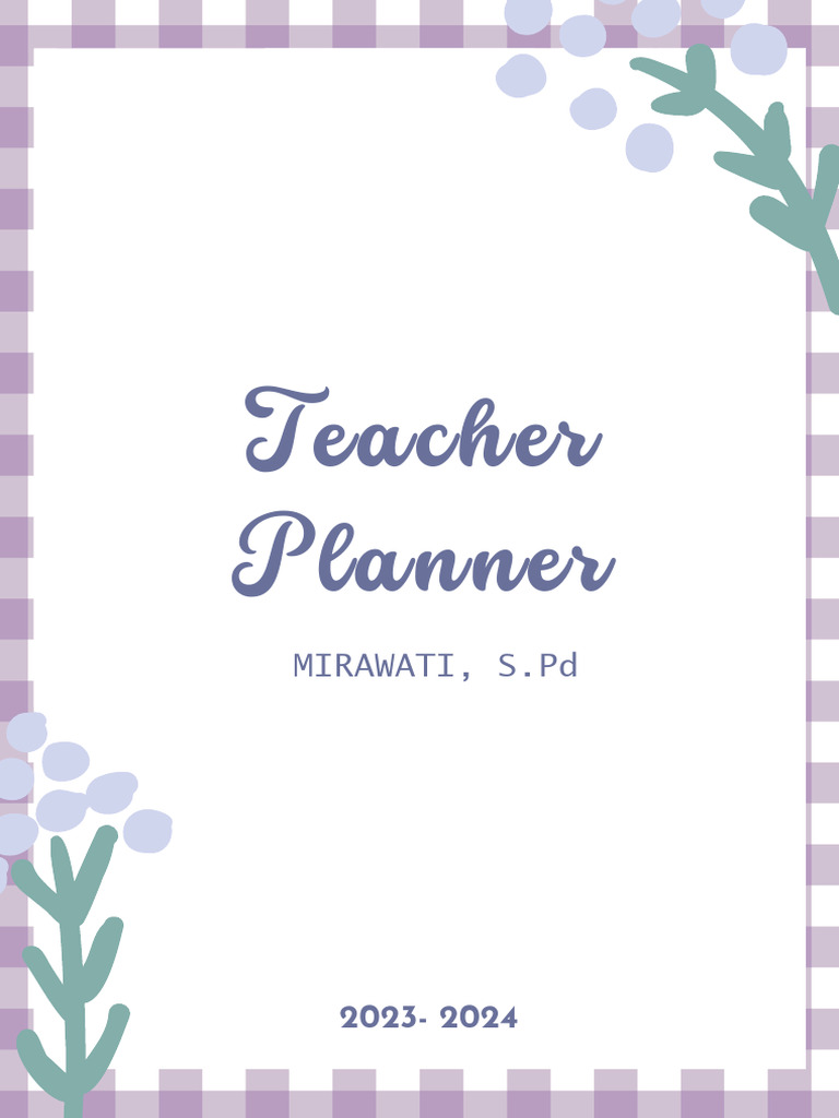 Colorful Floral Teacher Planner | PDF