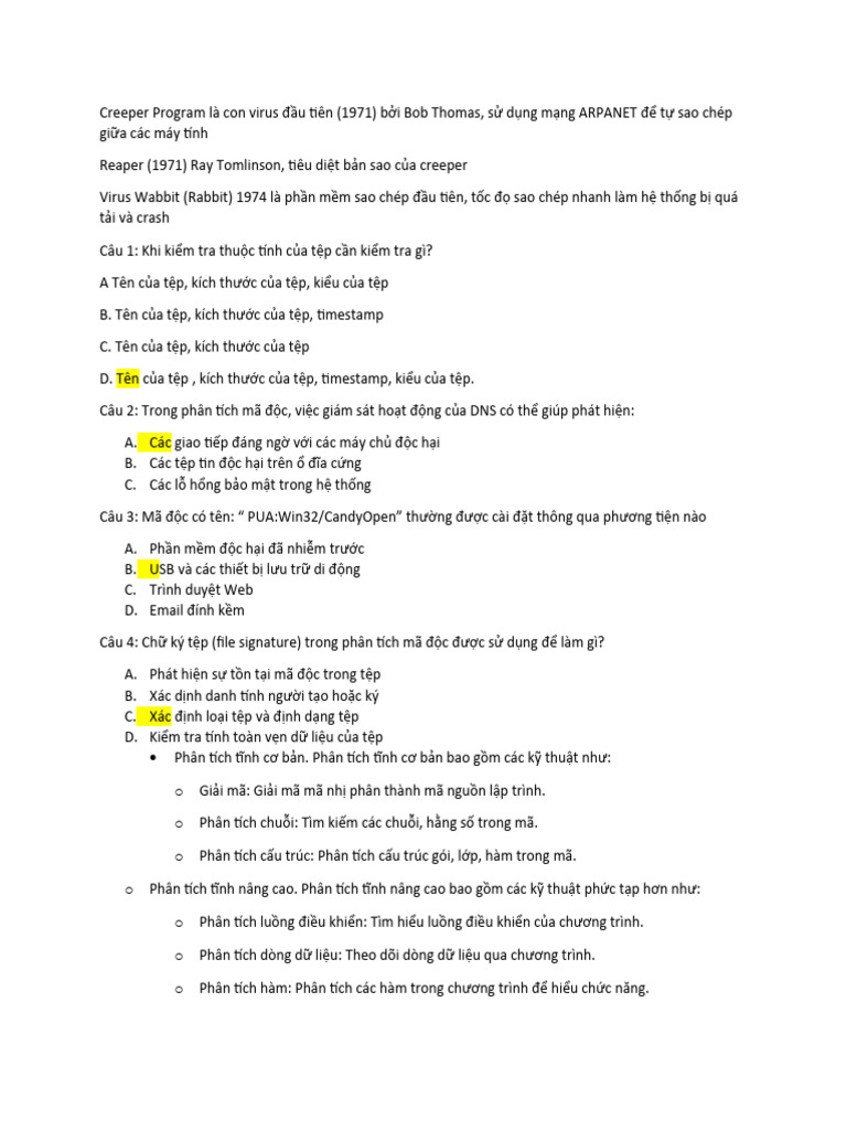 Creeper Program là con virus đầu tiên | PDF