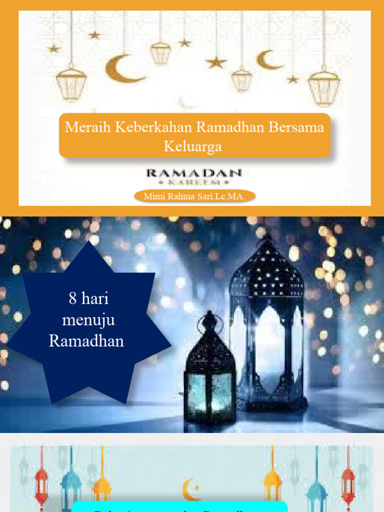 Meraih Keberkahan Ramadhan Bersama Keluarga | PDF | Agama & Spiritualitas
