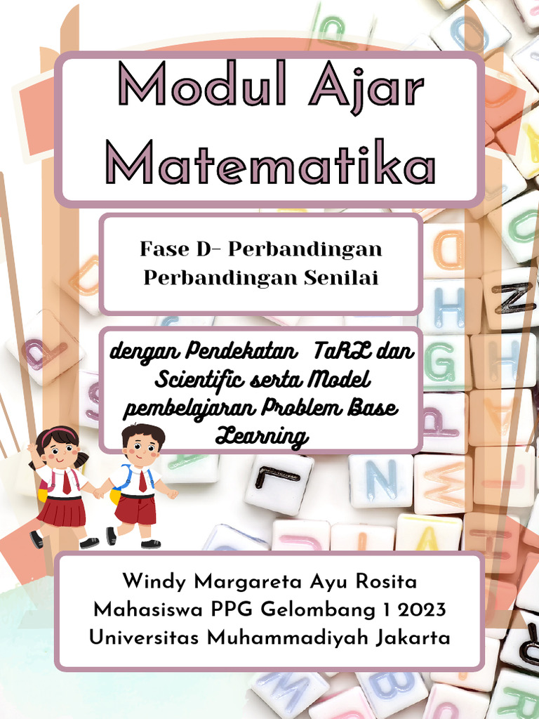 Modul Ajar TaRL Perbandingan Senilai | PDF | Karier & Perkembangan | Seni