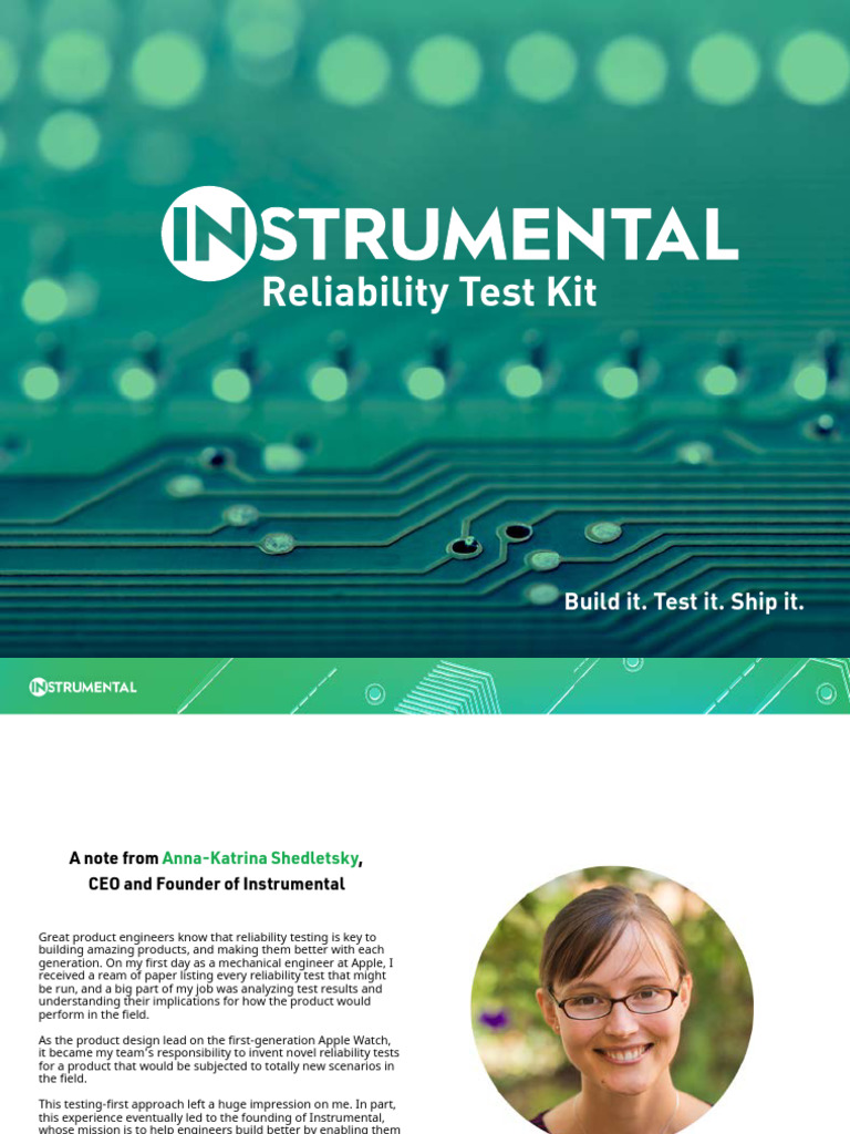 Reliability Testing Kit | PDF