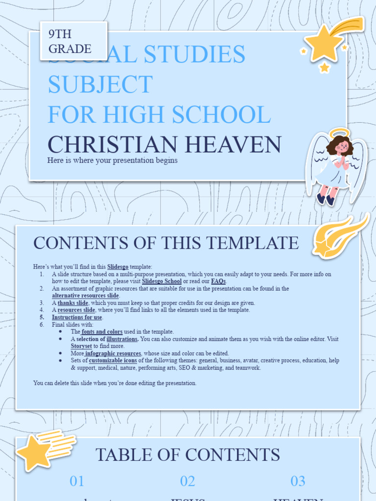 Social Studies Subject For High School - 9th Grade - Christian Heaven ...