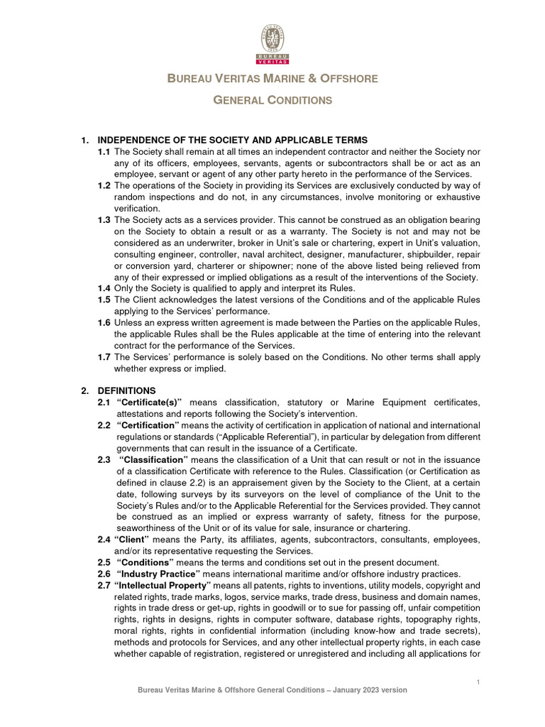 General Conditions | PDF