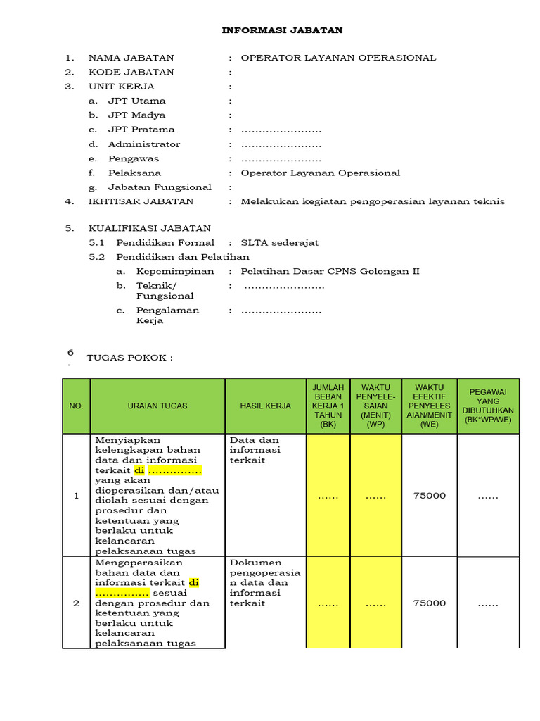 Operator Layanan Operasional - BKN | PDF | Bisnis | Komputer