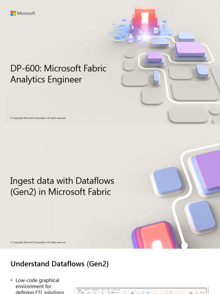 DP 600t00a Enu Powerpoint 02 | PDF | Apache Spark | Databases
