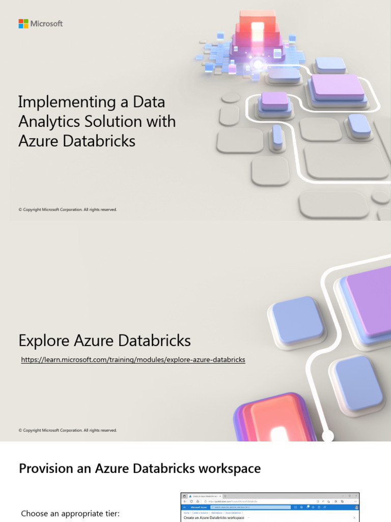 DP 3011 ENU PowerPoint - 01 Content | PDF | Apache Spark | Microsoft Azure