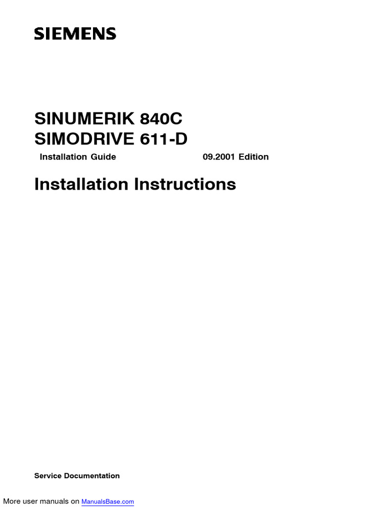 Simodrive 611 D | PDF | Computer Science | Computer Engineering