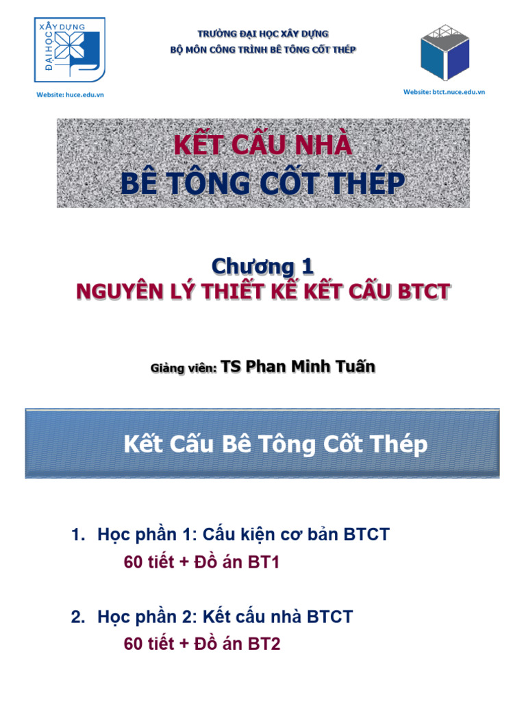 Chuong 1. Nguyen Ly Thiet Ke Nha BTCT | PDF