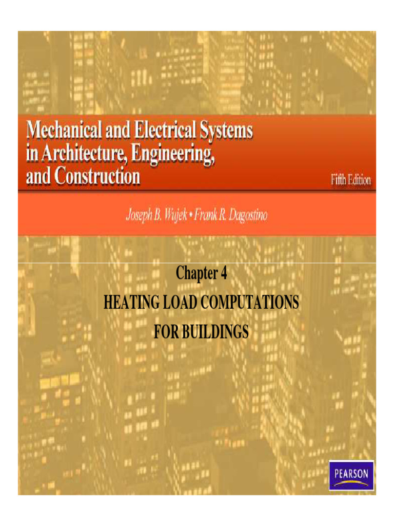 04 Heating Load Computations For Buildings | PDF