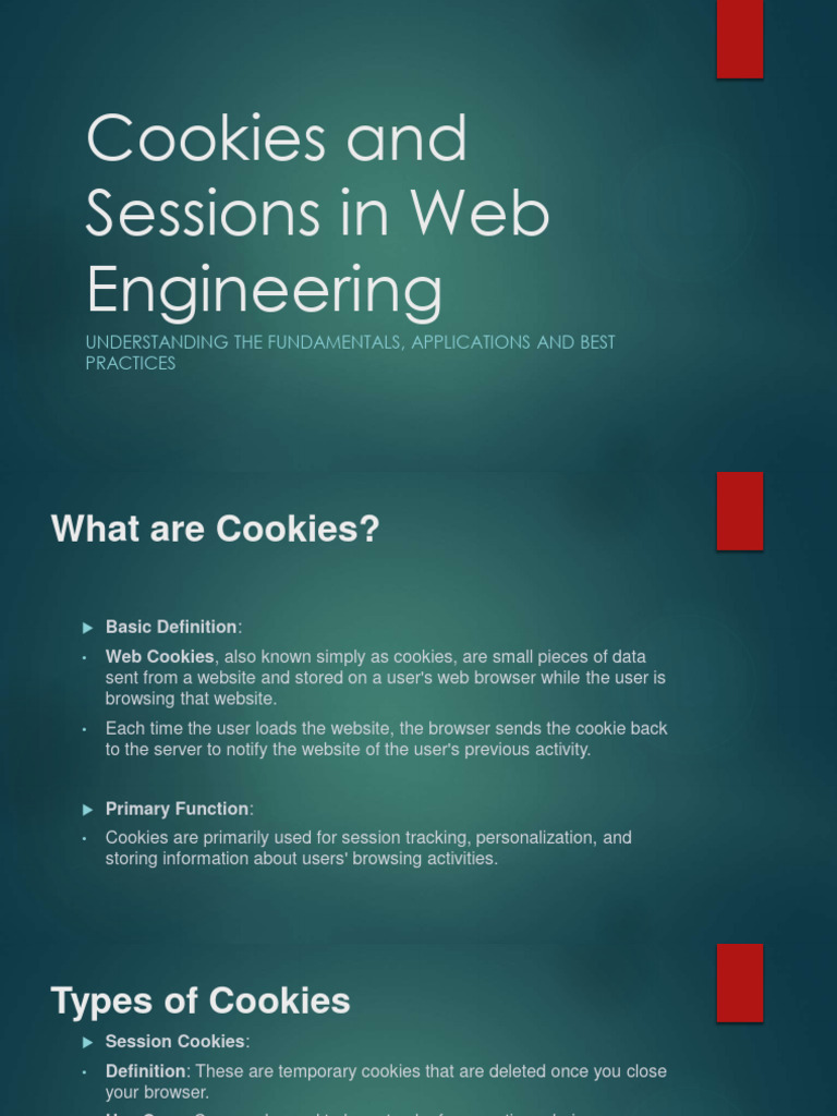 Cookies and Sessions | PDF | Http Cookie | World Wide Web