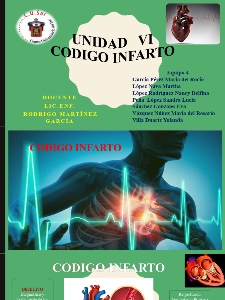 Protocolo de Atención para Infarto Agudo | PDF | Infarto de miocardio ...