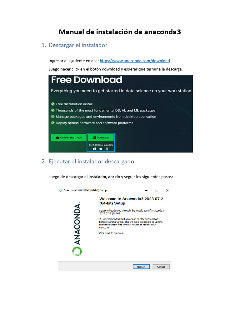 Manual De Instalación Jupyter Notebook Pdf