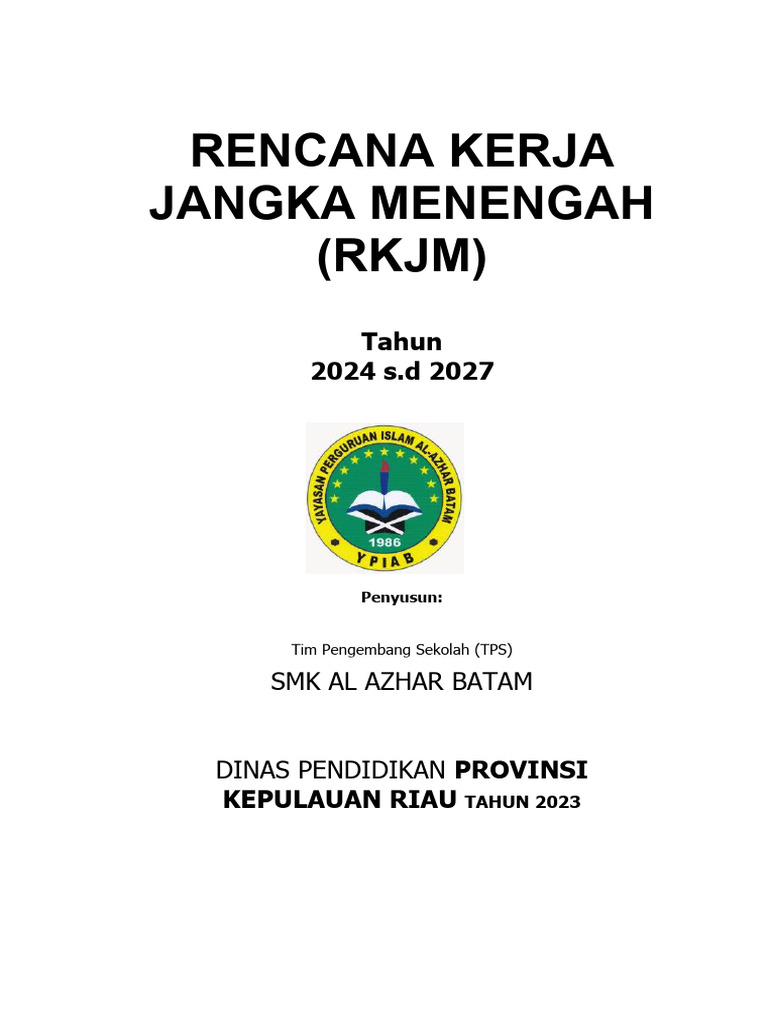 RKJM 2023-2026 SMK Al Azhar | PDF