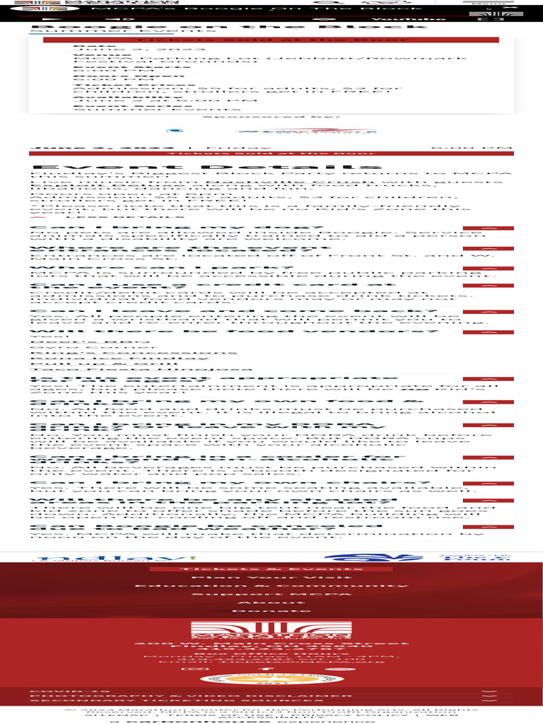 Boogie On The Block Marathon Center For The Performing Arts | PDF