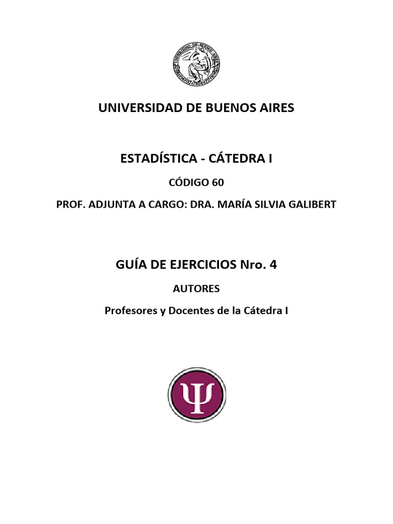 Guía 4 Enunciados y Resuelto 4-10-21 | PDF